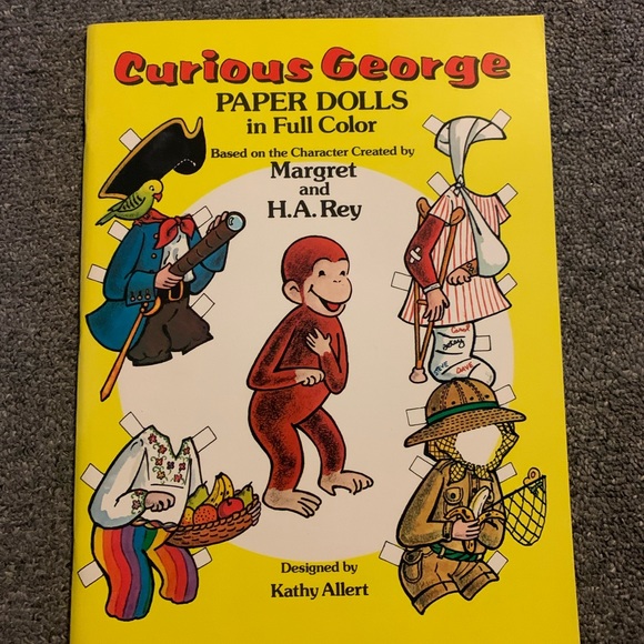 Toys | Curious George Paper Dolls Vintage | Poshmark
